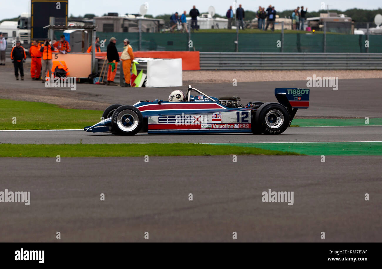 Steve Brooks driving a 1980, Lotus 81, in the FIA Masters Formula One ...