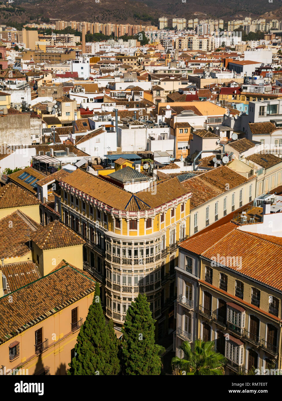 Malaga city scape hi-res stock photography and images - Alamy