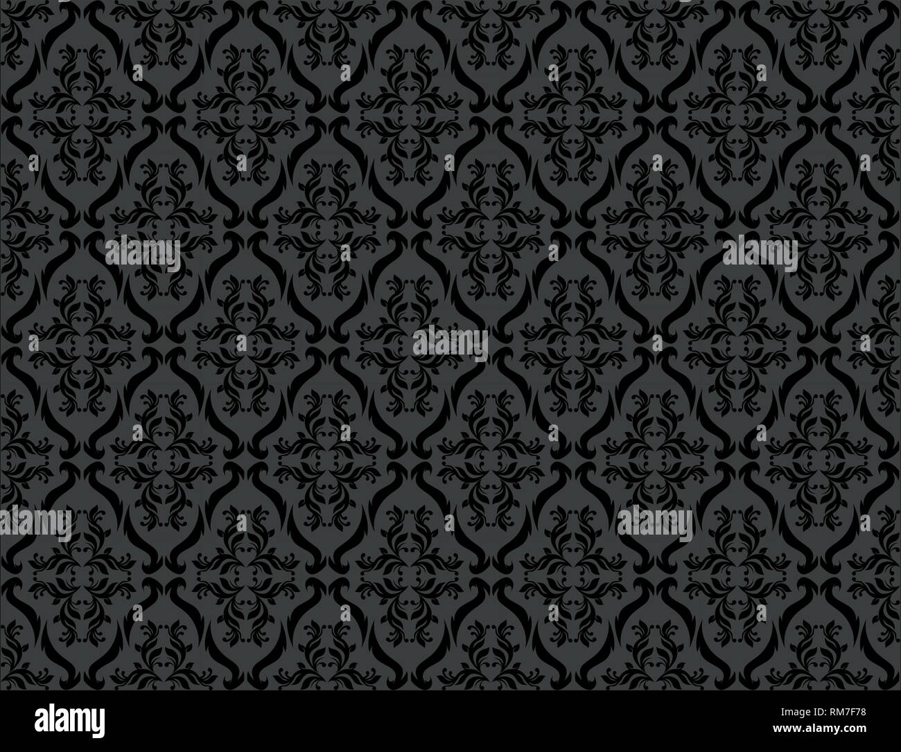 Seamless Damask wallpaper Stock Vector Image & Art - Alamy