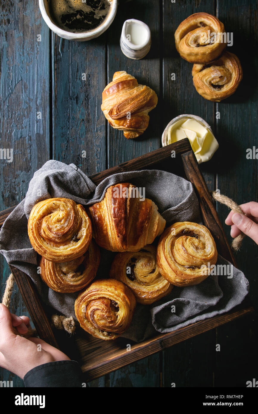 Puff pastry buns Stock Photo - Alamy