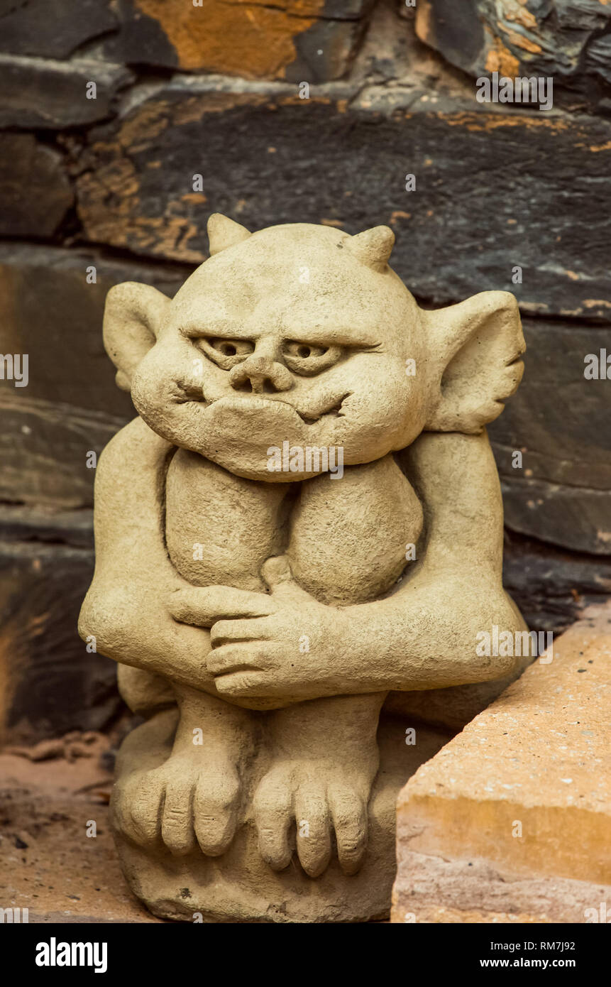 Little demon statue hi-res stock photography and images - Alamy