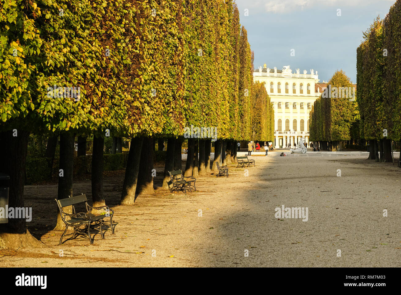Schönbrunn Palace gardens in Vienna, Austria Stock Photo - Alamy