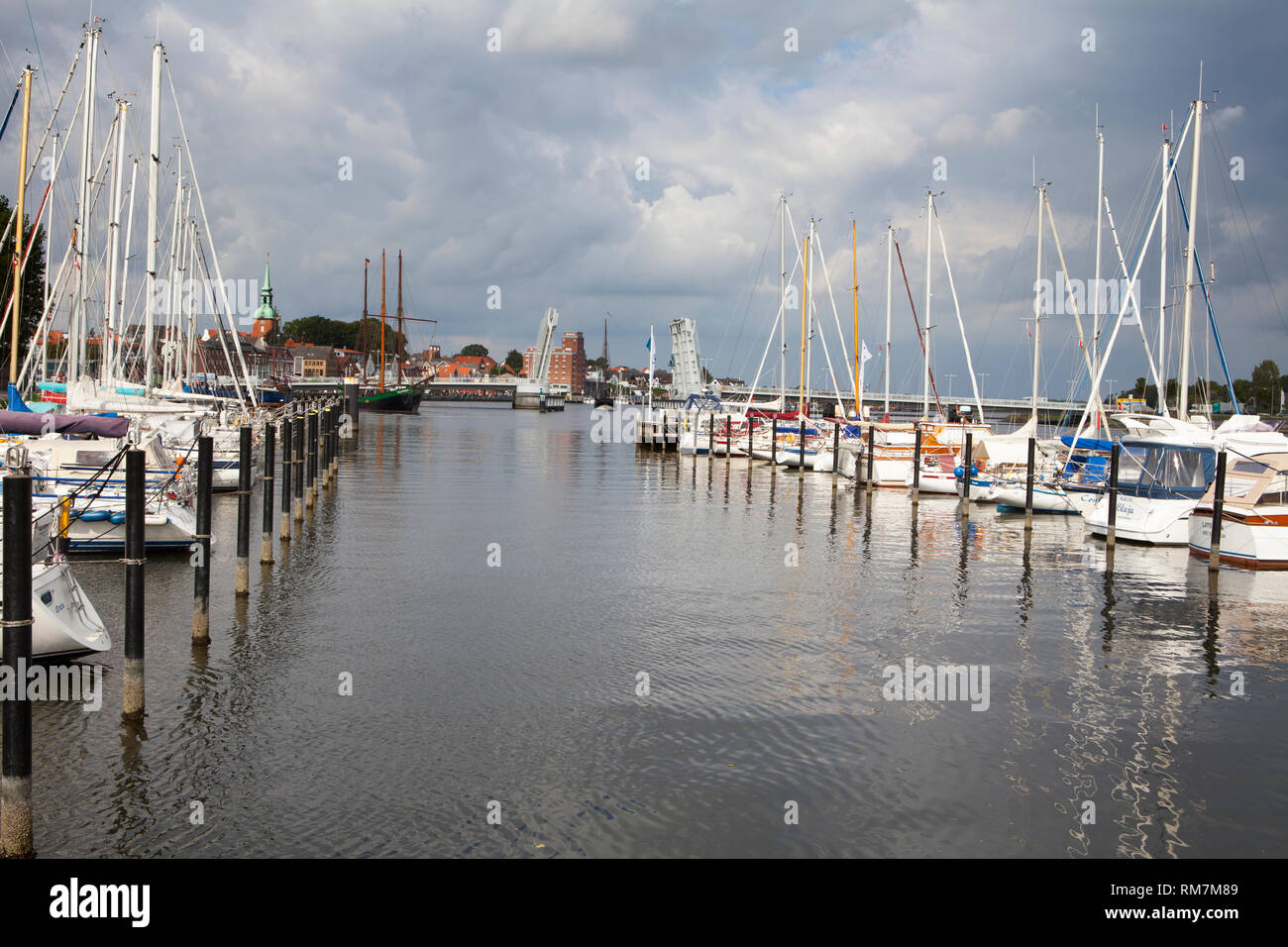 Old harbour, Kappeln, Schleswig-Holstein, Germany, Europe Stock Photo ...