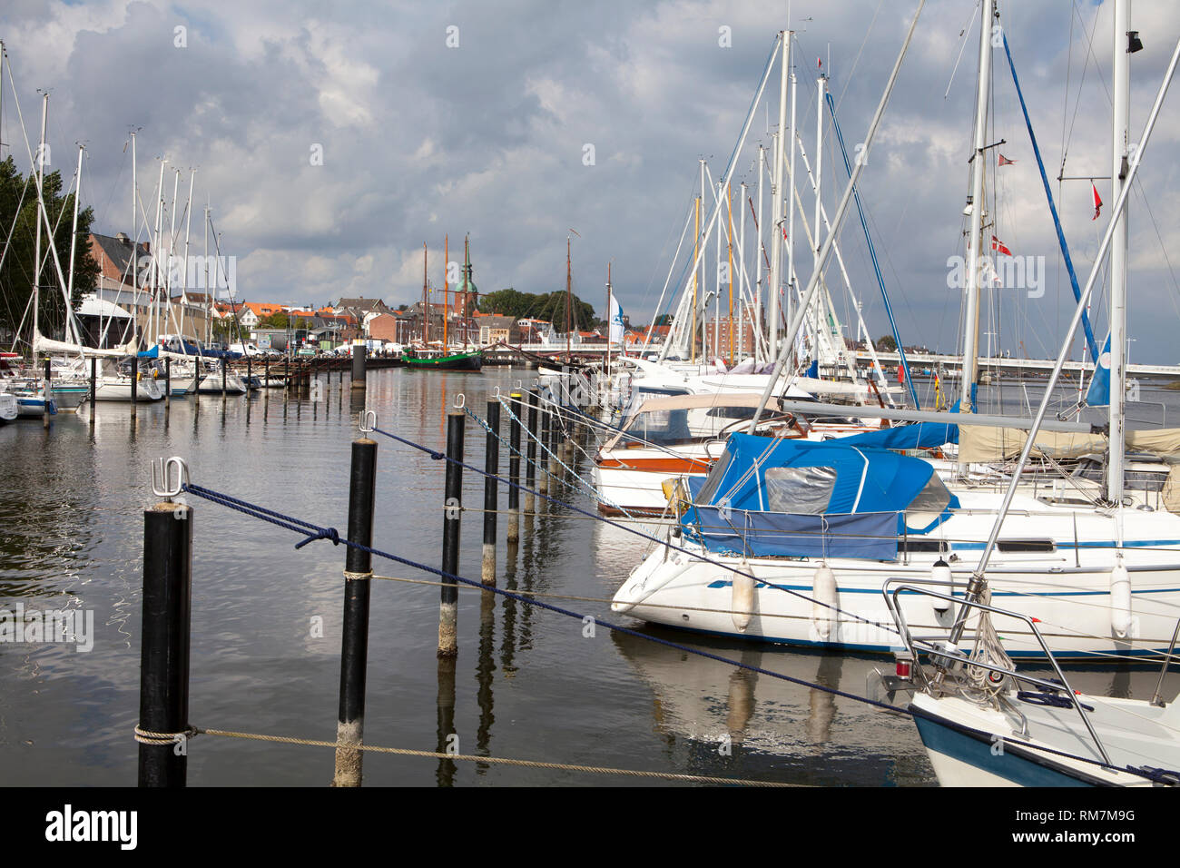 Old harbour, Kappeln, Schleswig-Holstein, Germany, Europe Stock Photo ...