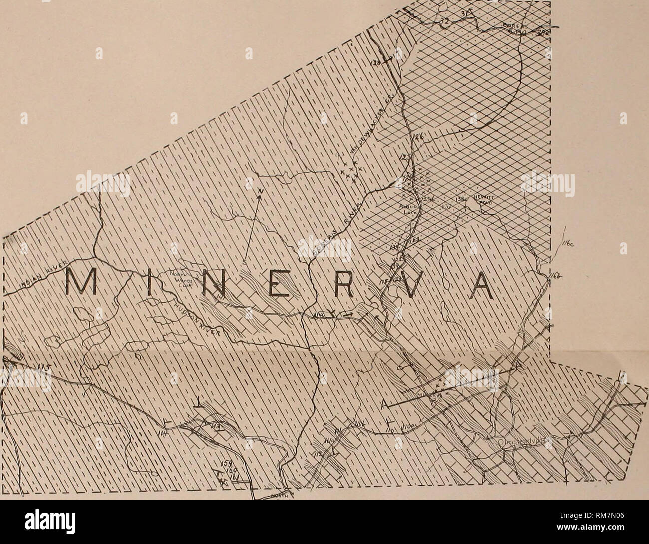 Map of minerva hi-res stock photography and images - Alamy