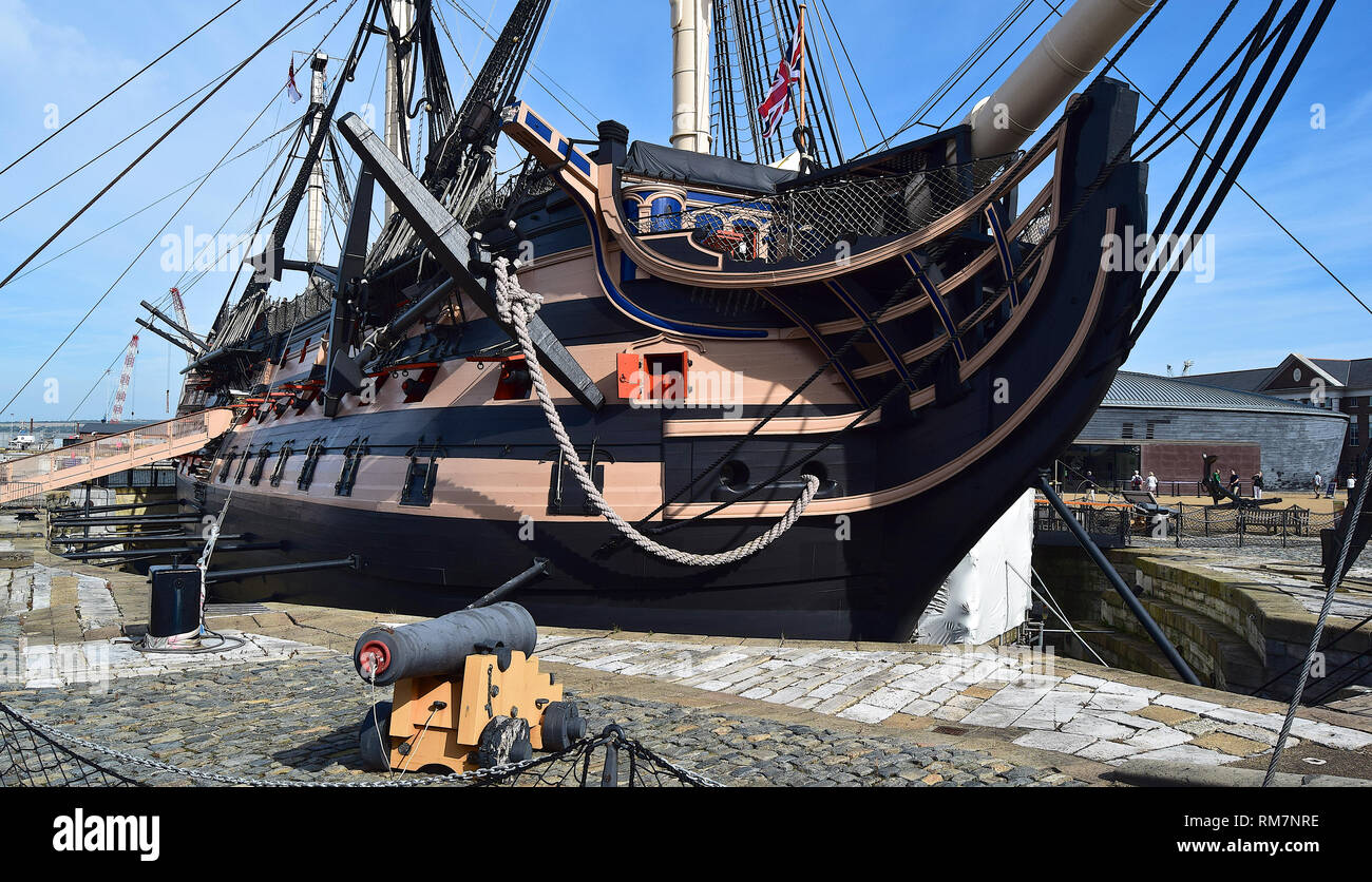 Portsmouth Historic Dockyard, Portsmouth, Hampshire, 240916 Stock Photo ...