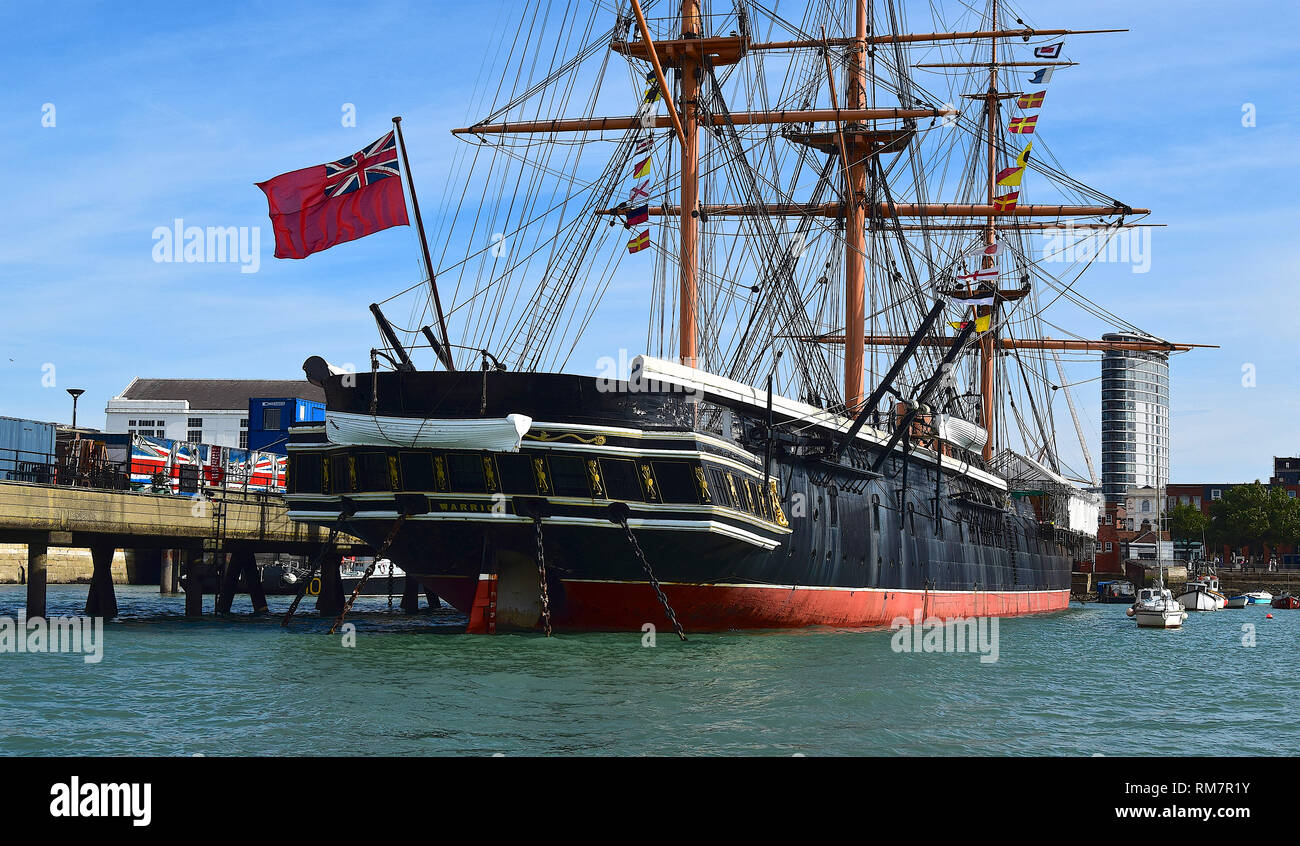 Portsmouth Historic Dockyard, Portsmouth, Hampshire, 240916 Stock Photo ...