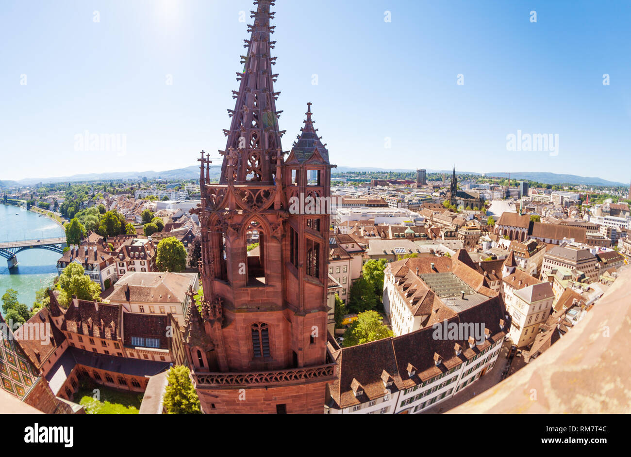 Bell tower of basel cathedral hi-res stock photography and images - Alamy