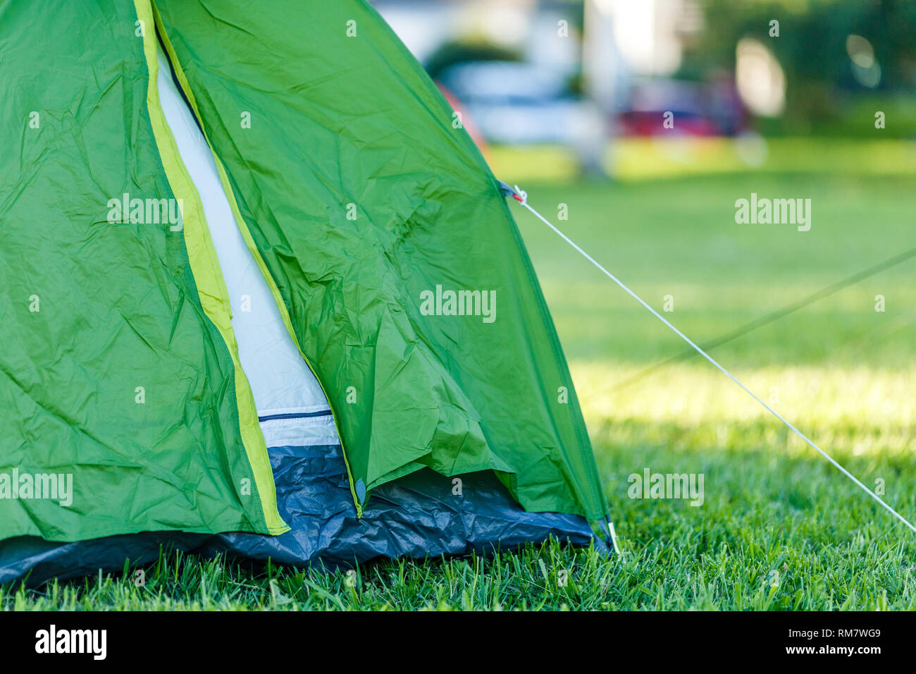 Tents Camping area in beautiful natural place Stock Photo - Alamy