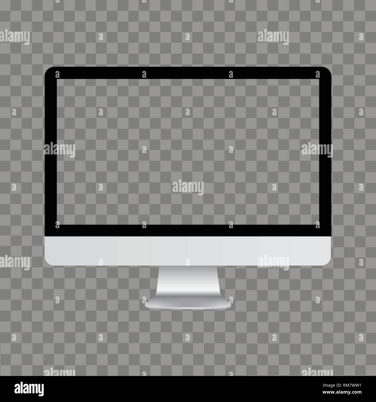 3d Laptop Computer Blank Screen Stock Vector Images - Alamy