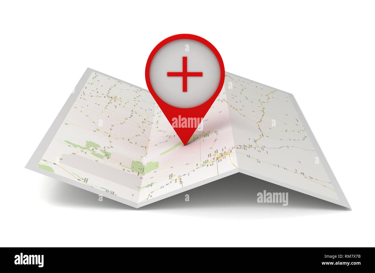 Map pinpoint Cut Out Stock Images & Pictures - Alamy