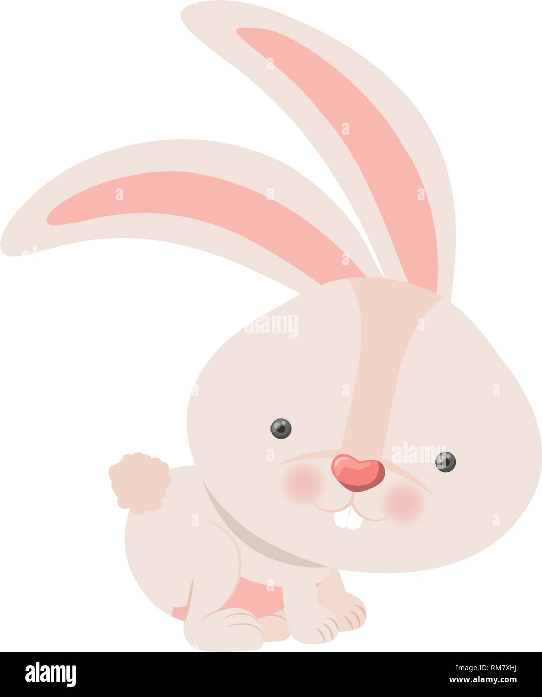 cute rabbit isolated icon Stock Vector Image & Art - Alamy