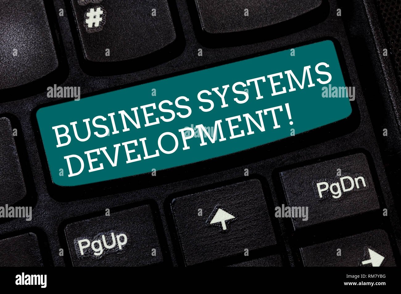 Writing note showing Business Systems Development. Business photo ...
