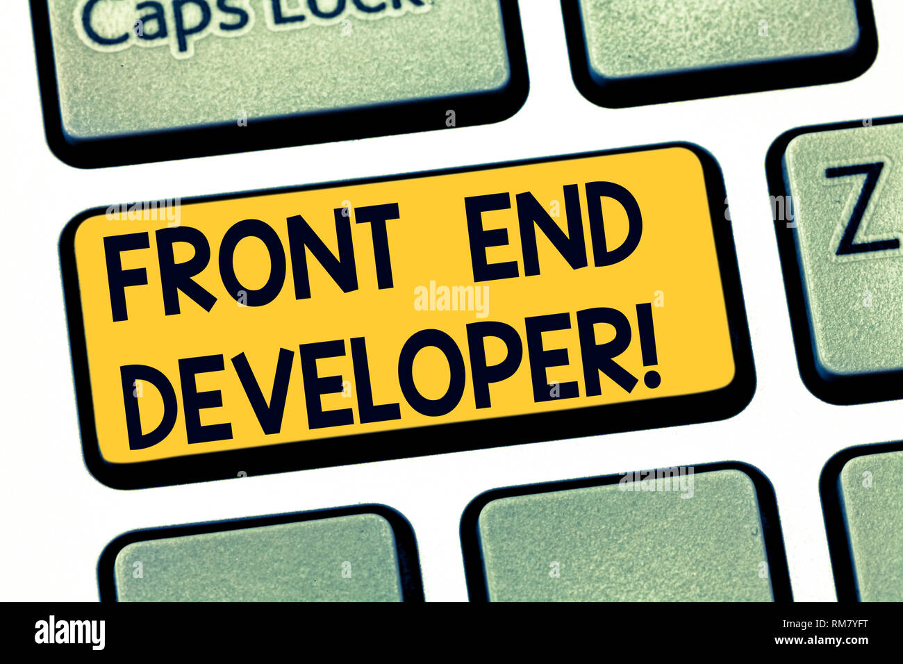 Text sign showing Front End Developer. Conceptual photo computer ...