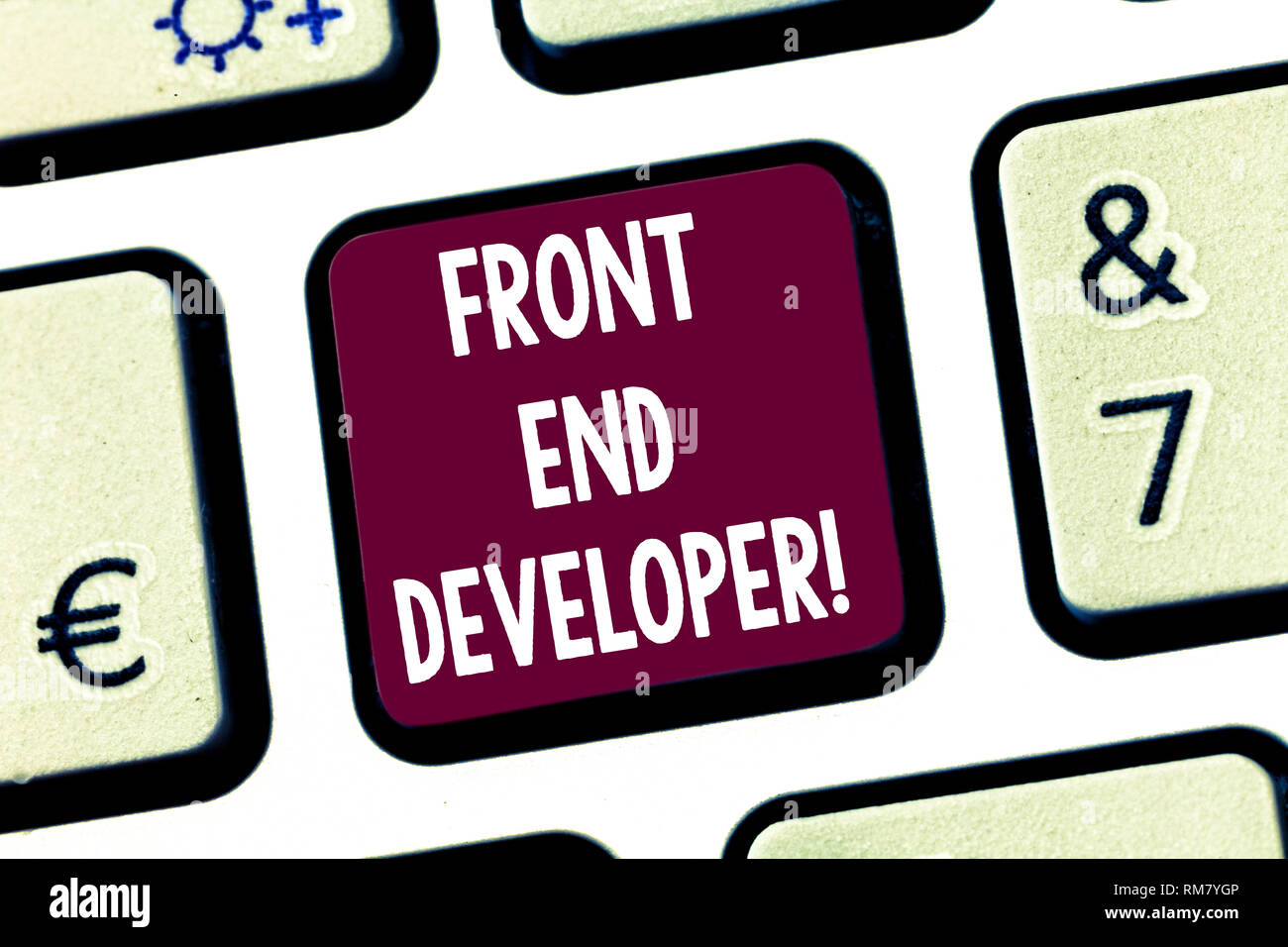 Text sign showing Front End Developer. Conceptual photo computer ...