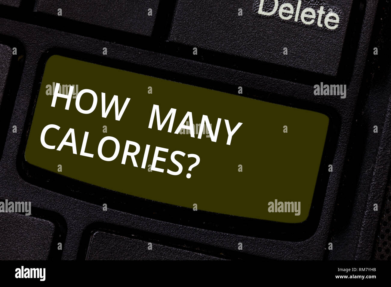 Word writing text How Many Calories. Business concept for asking about ...