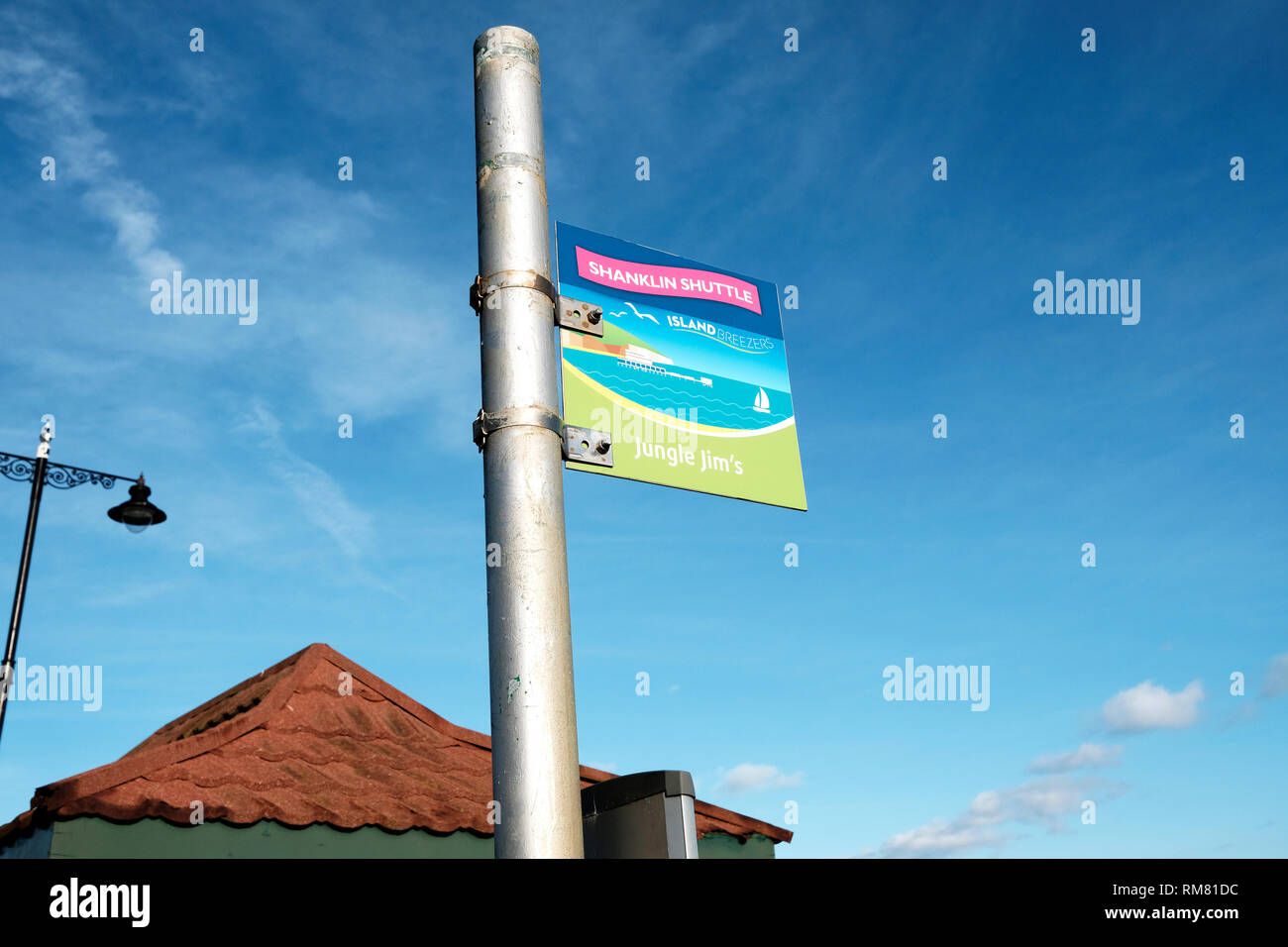 Jungle Jim's bus stop stand at Shanklin beach, Shanklin, Isle of Wight ...