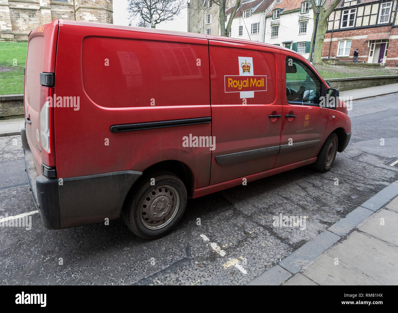 A Royal Mail van parked in Durham,England,UK Stock Photo - Alamy