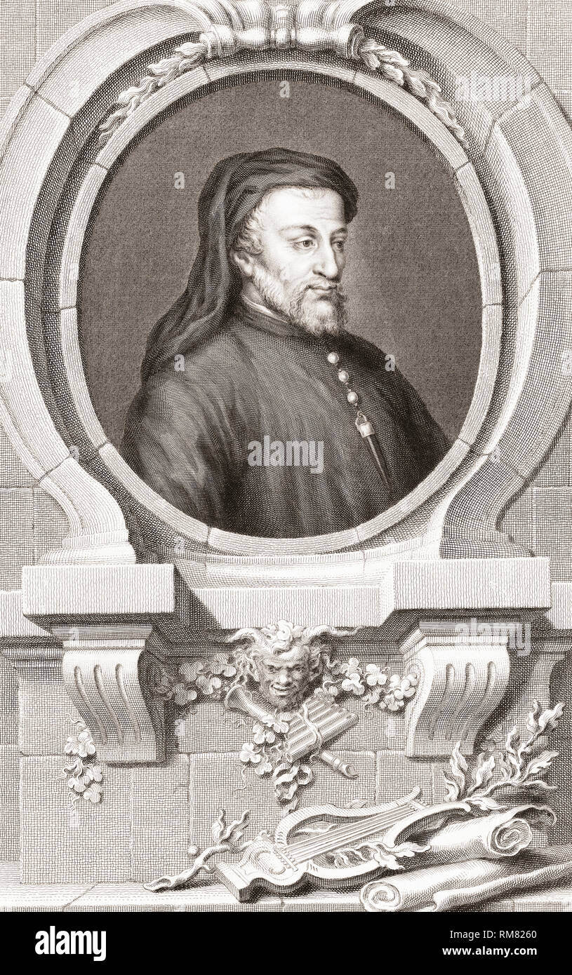 Geoffrey Chaucer, c. 1343 – 1400. English poet and author of The ...