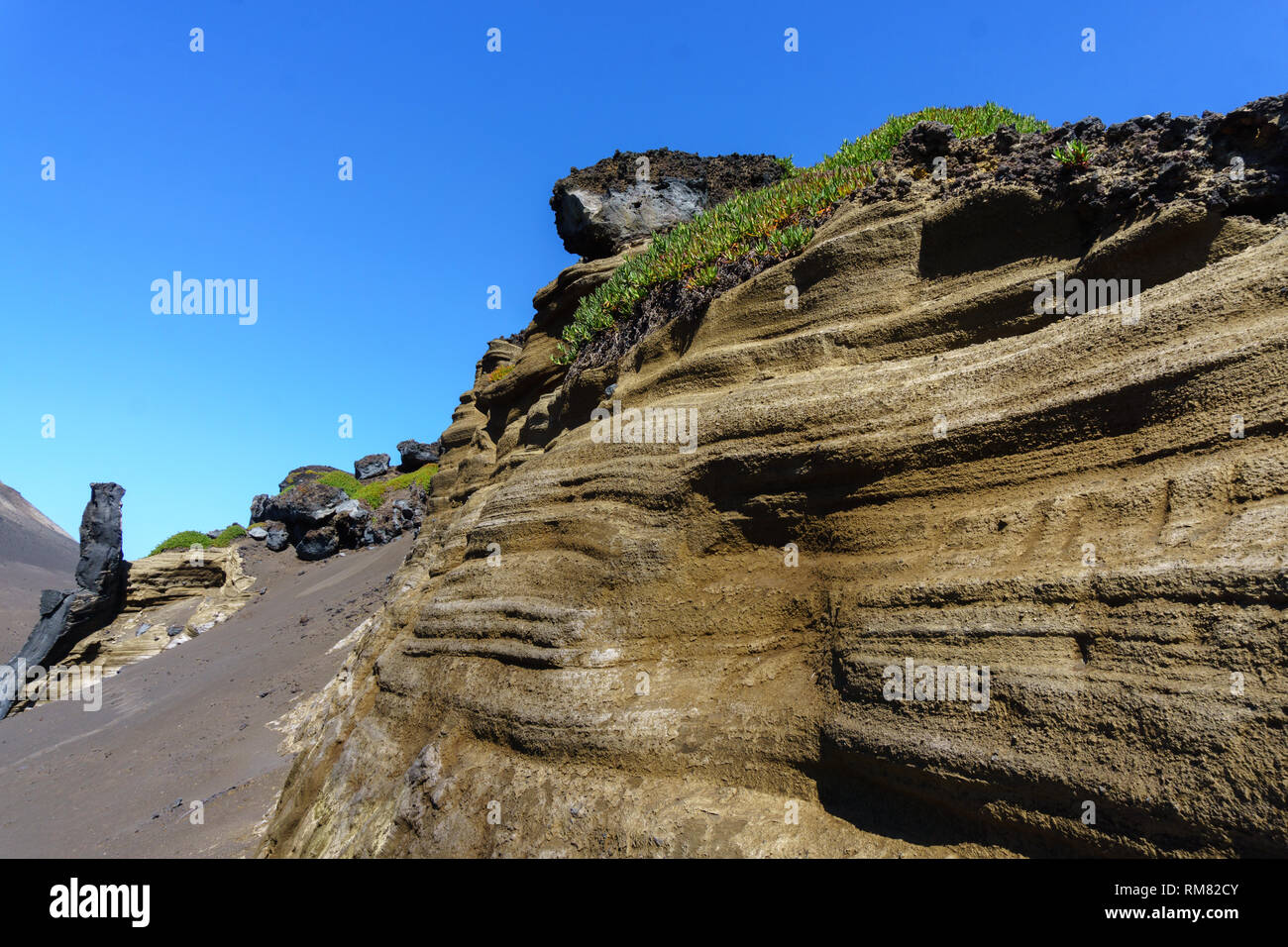 Volcanic area on Faial Azores Stock Photo - Alamy