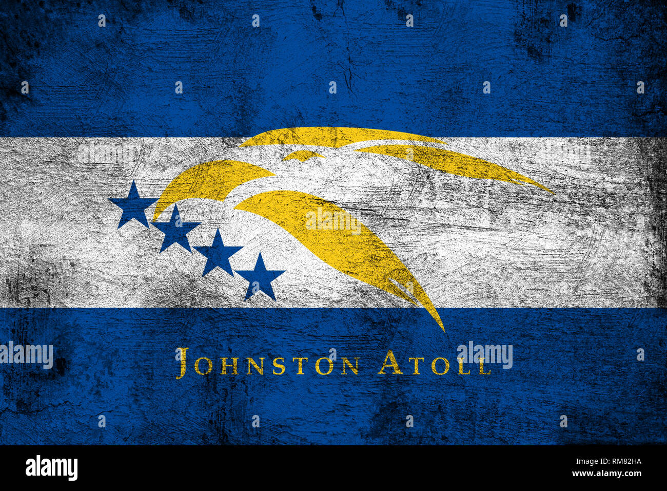 Johnston Atoll grunge and dirty flag illustration. Perfect for ...