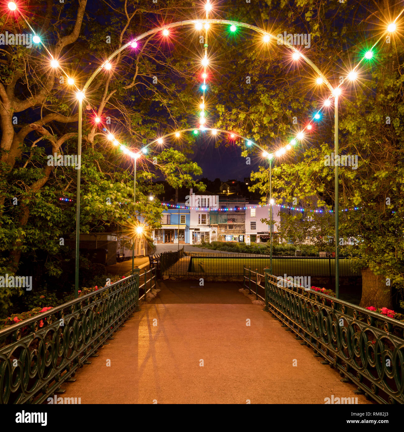 Christmas lights beautiful arch hi-res stock photography and images - Alamy