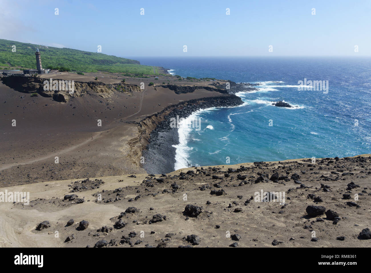Volcanic area on Faial Azores Stock Photo - Alamy