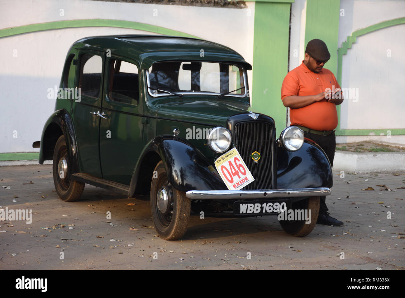 1937 Austin car with 10 hp 4 cylinder engine, WBB 1690 India Stock ...