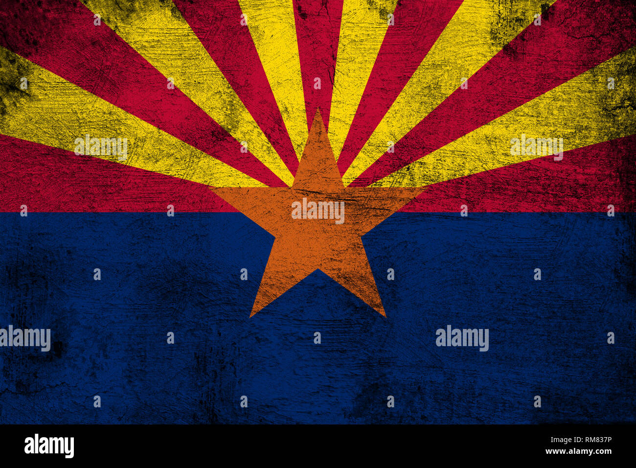 Arizona grunge and dirty flag illustration. Perfect for background or ...