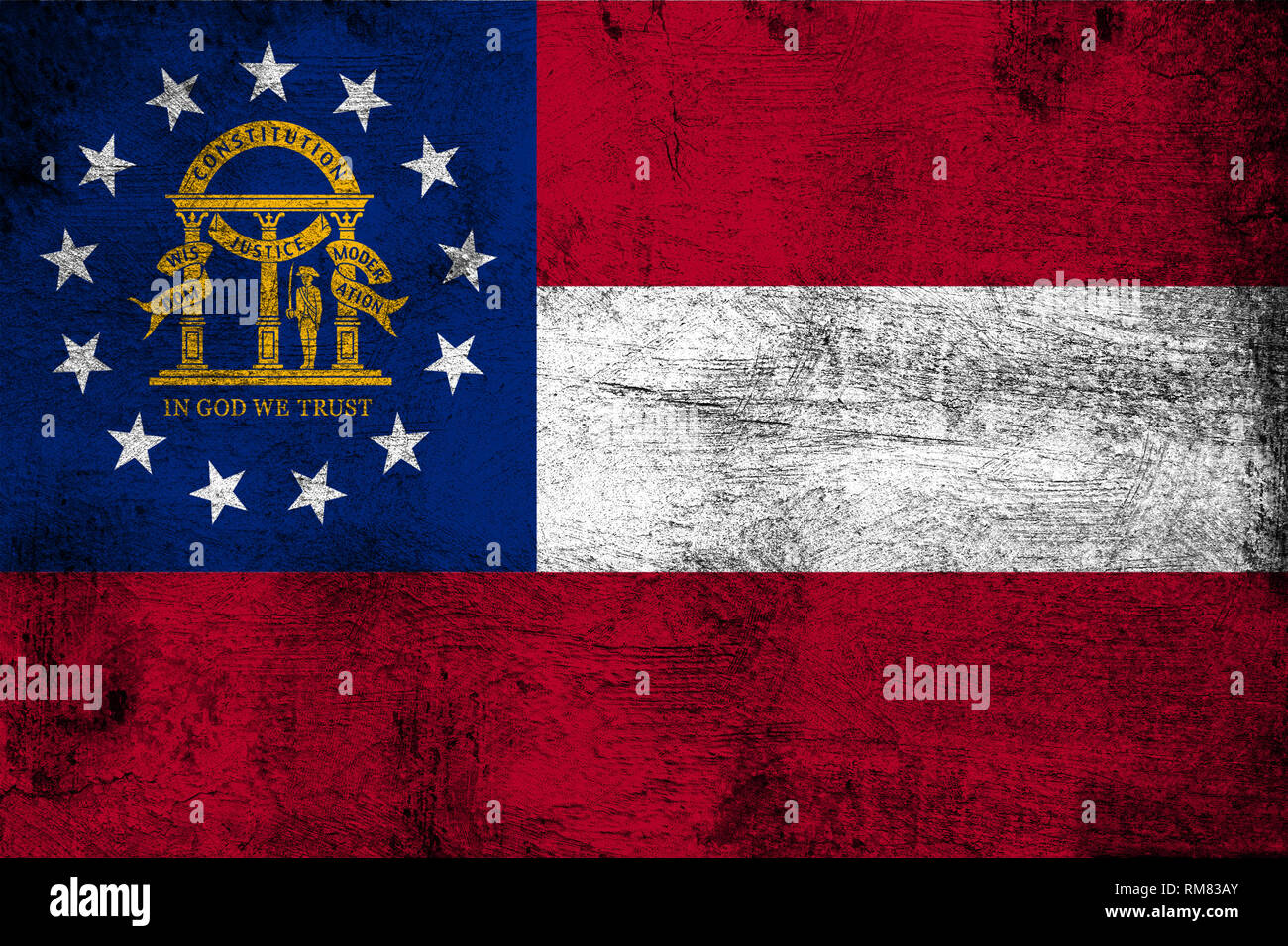 Georgia grunge and dirty flag illustration. Perfect for background or ...