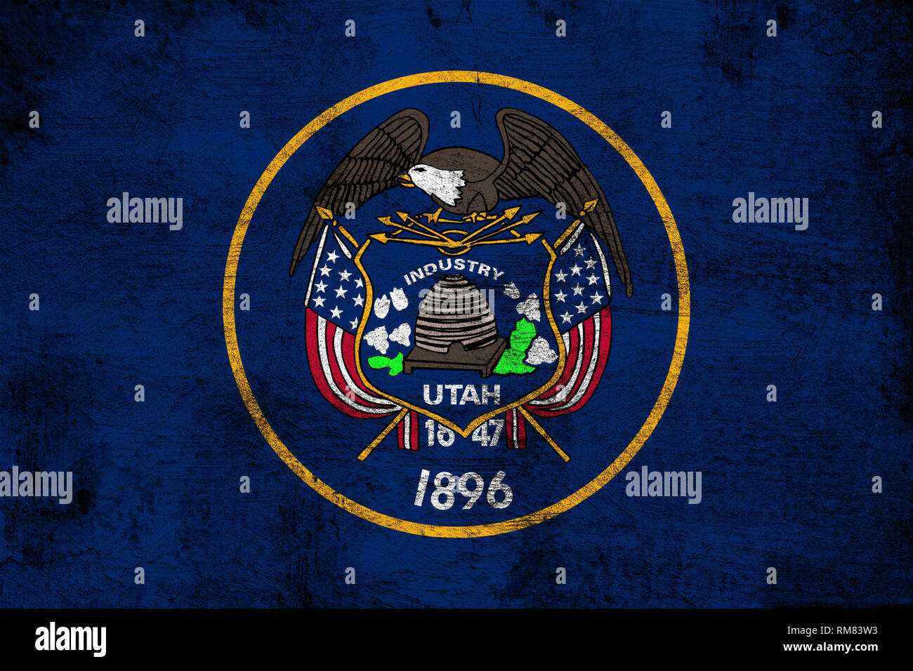 Utah grunge and dirty flag illustration. Perfect for background or ...