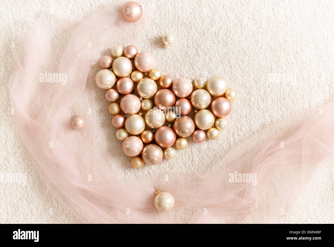 rose ang yellow baloons in heart shape on the white background Stock ...