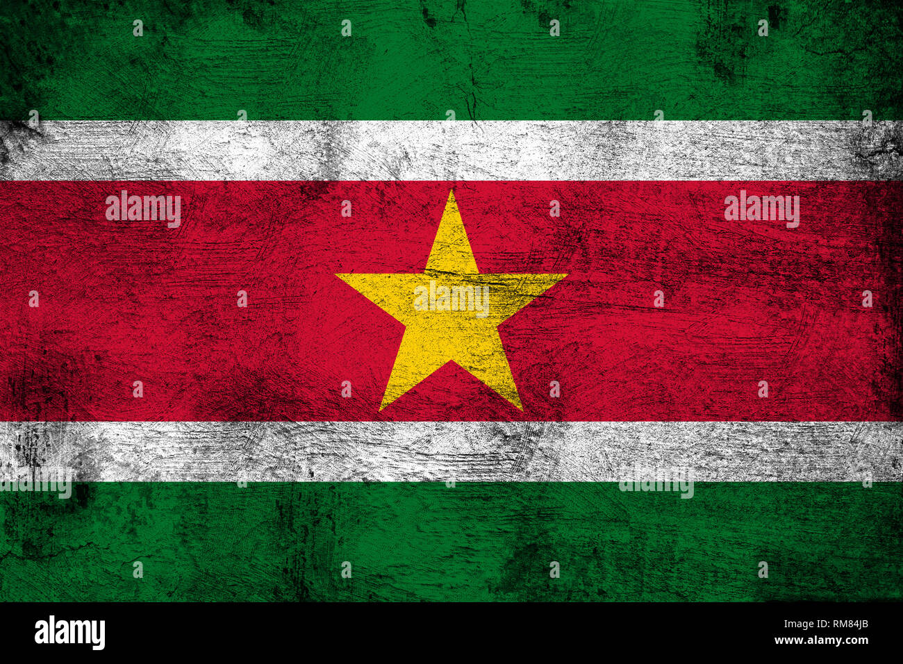 Suriname grunge and dirty flag illustration. Perfect for background or ...