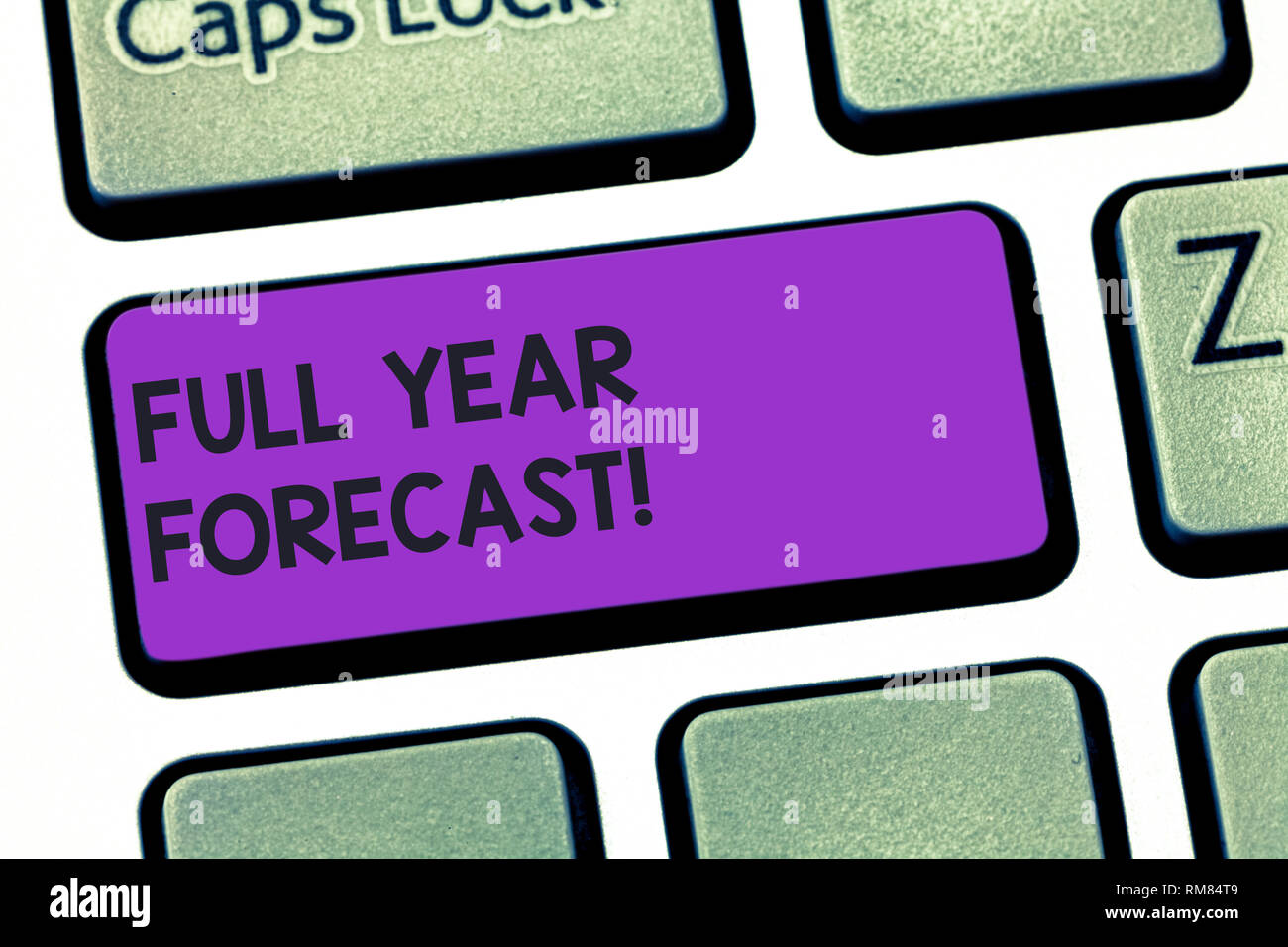 Handwriting text writing Full Year Forecast. Concept meaning estimate ...