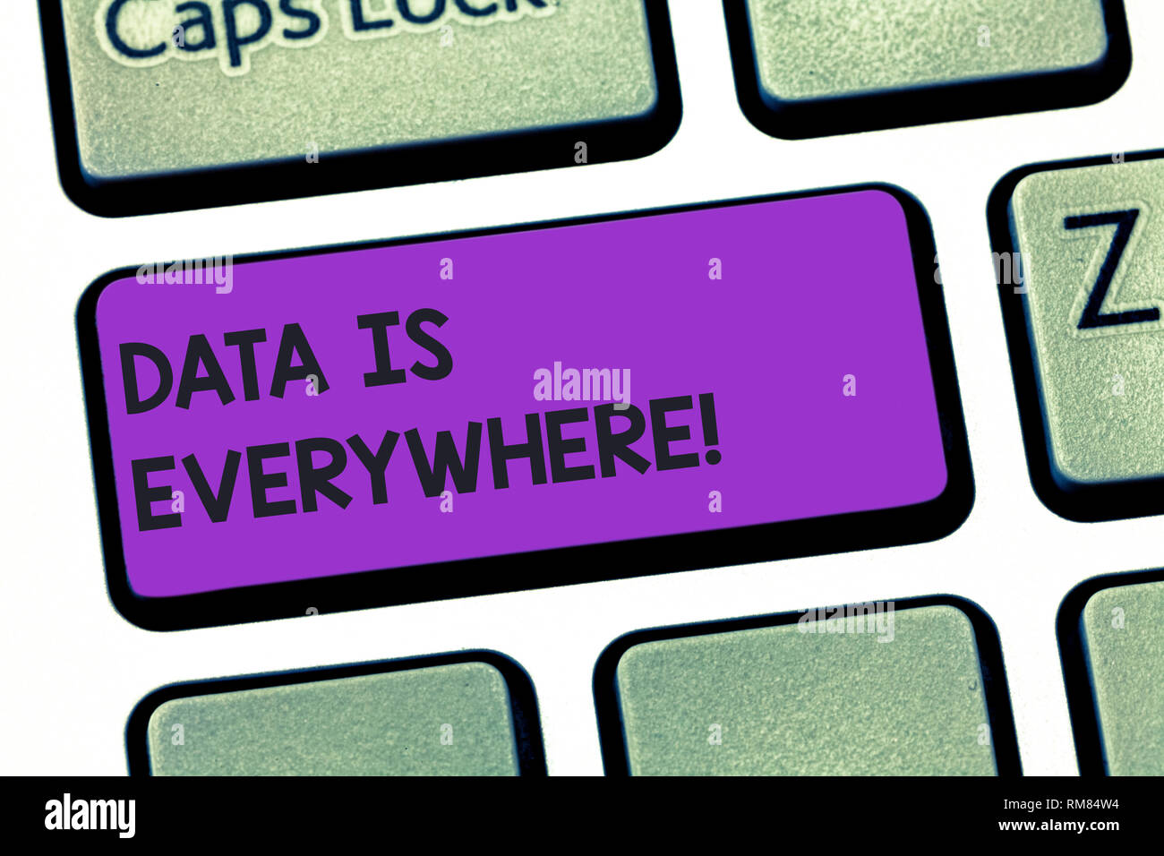 Handwriting text writing Data Is Everywhere. Concept meaning ...