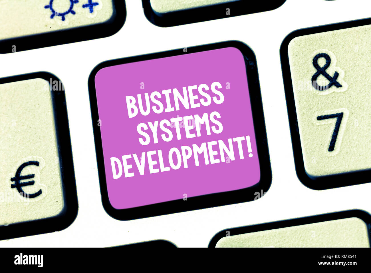 Handwriting text writing Business Systems Development. Concept meaning ...