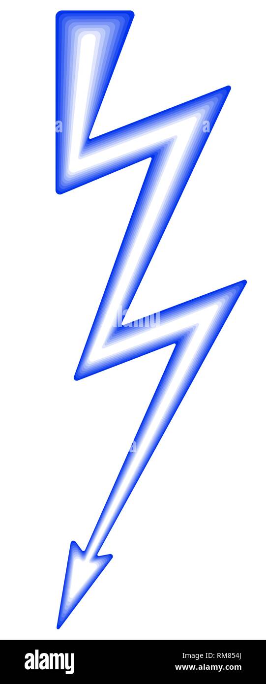 Illustration of the abstract lightning symbol icon Stock Vector Image ...