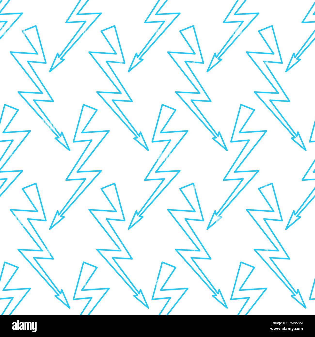 Seamless pattern of the abstract lightning symbols Stock Vector Image ...