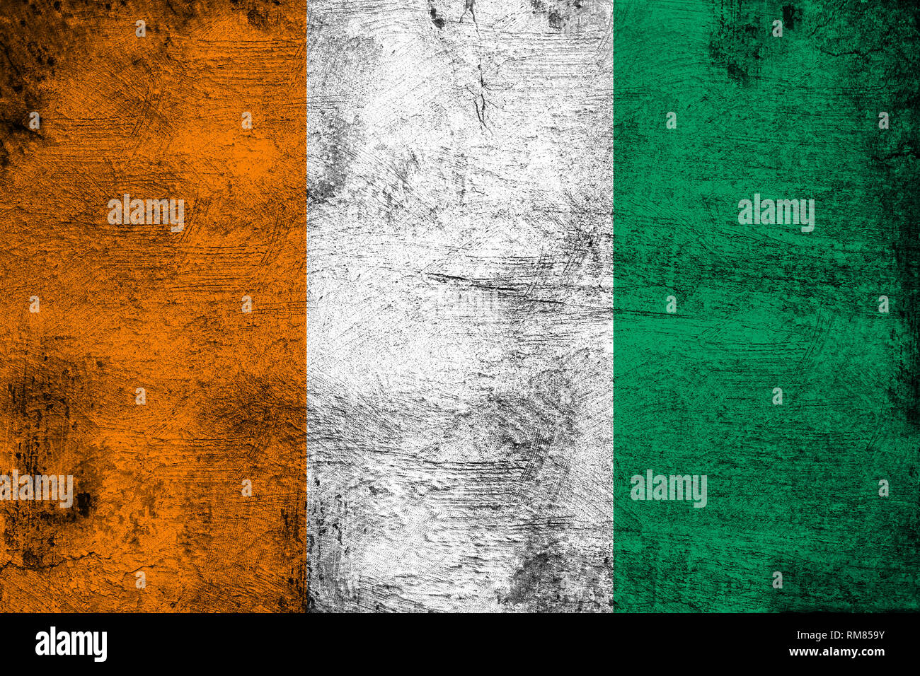 Ivory Coast grunge and dirty flag illustration. Perfect for background ...