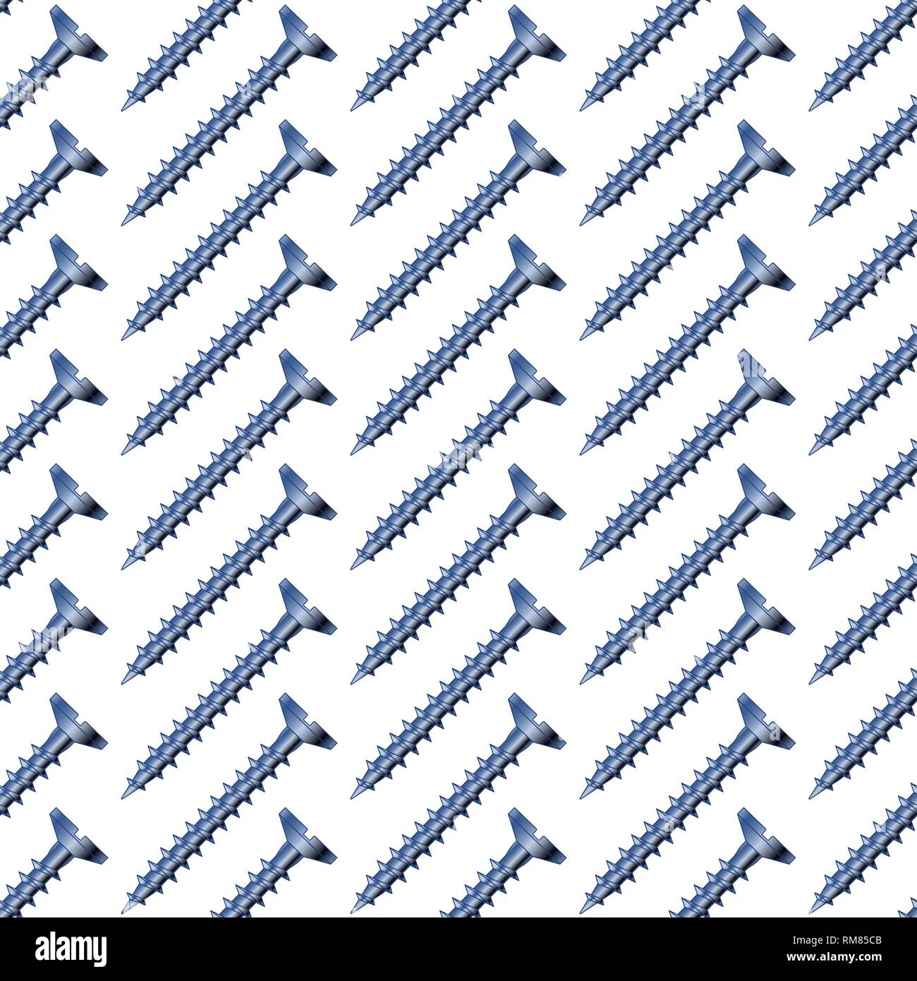 Seamless pattern of the steel screws Stock Vector Image & Art - Alamy