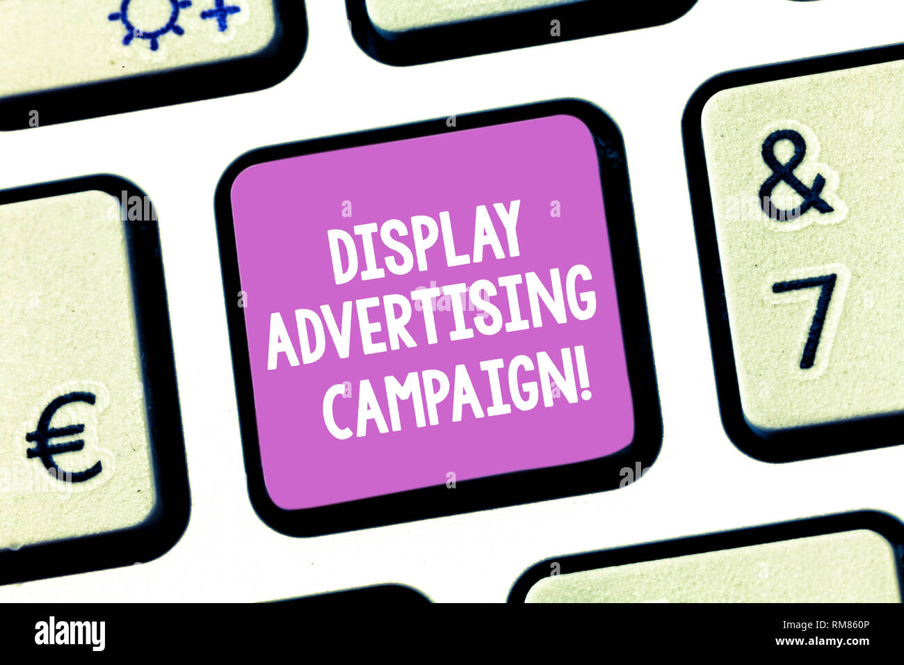 Handwriting text writing Display Advertising Campaign. Concept meaning ...