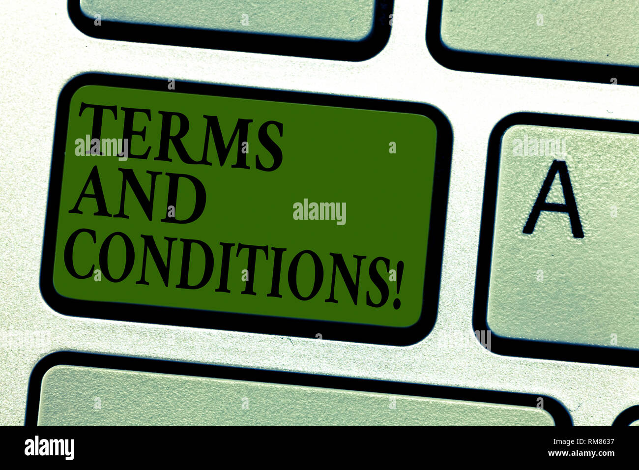 Handwriting text Terms And Conditions. Concept meaning detail the rules ...