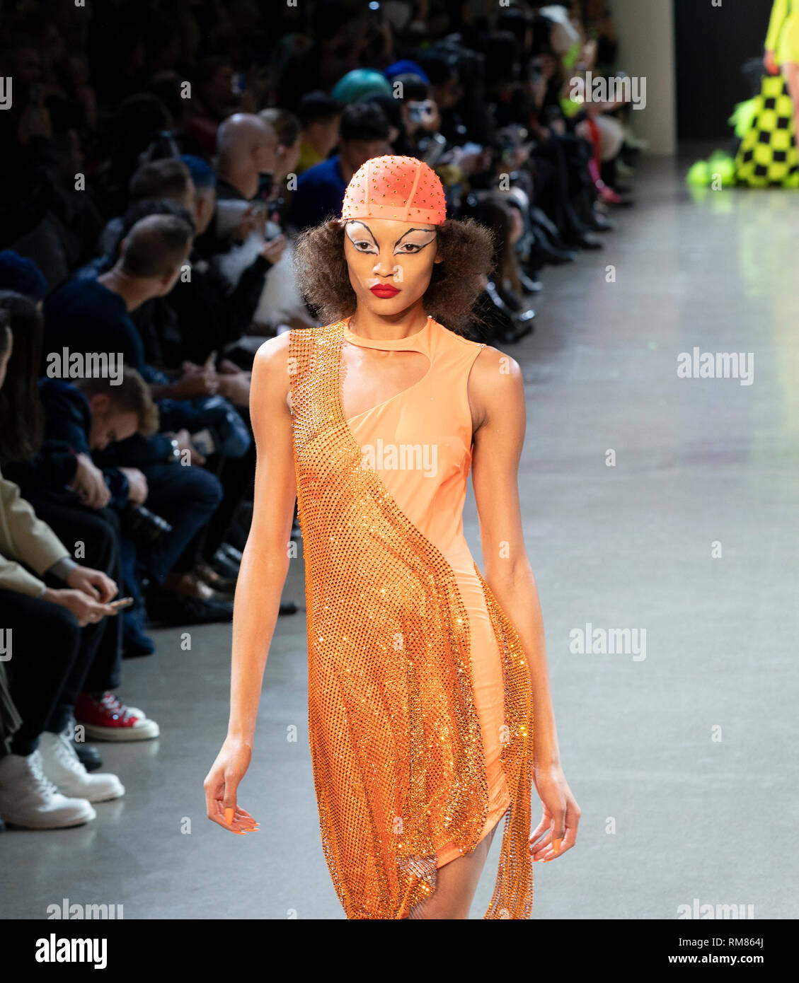 Model walks runway for Christian Cowan Fall/Winter collection show at ...