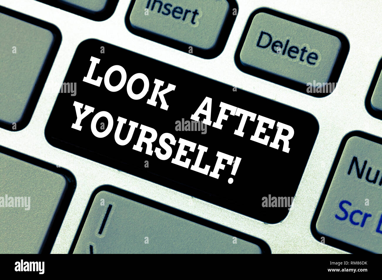 Writing note showing Look After Yourself. Business photo showcasing ...