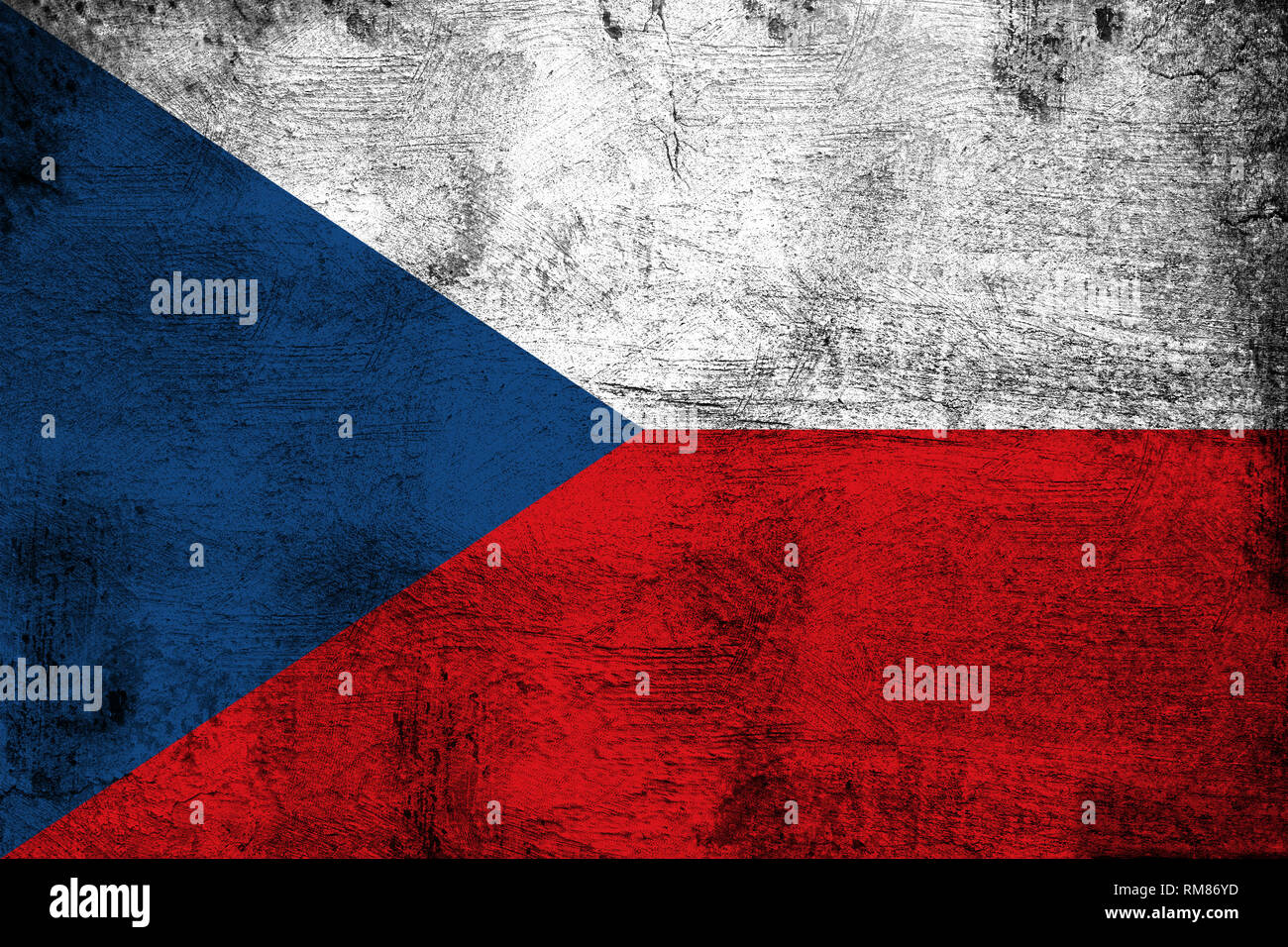 Czech Republic grunge and dirty flag illustration. Perfect for ...