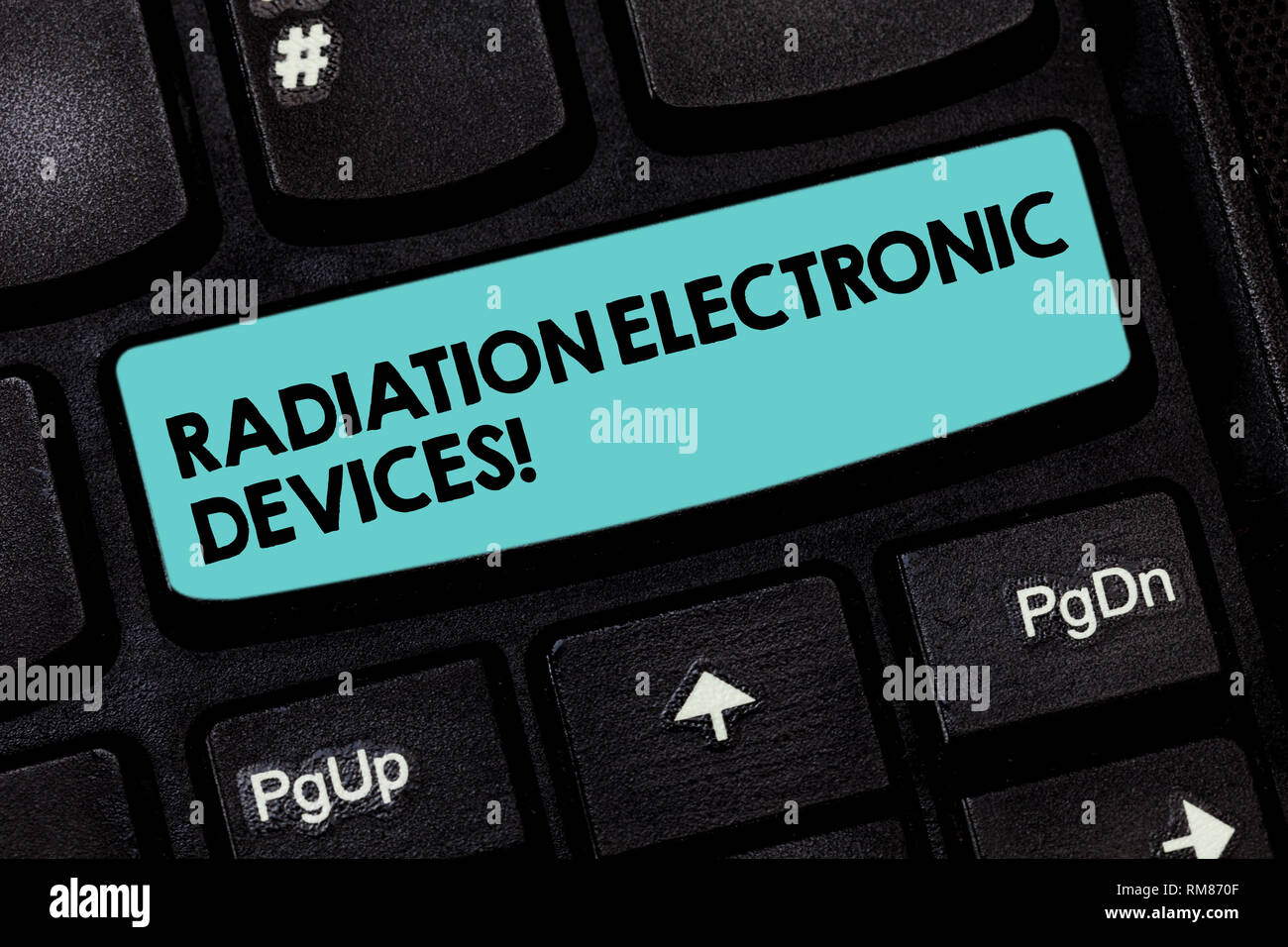 Text sign showing Radiation Electronic Devices. Conceptual photo radio ...