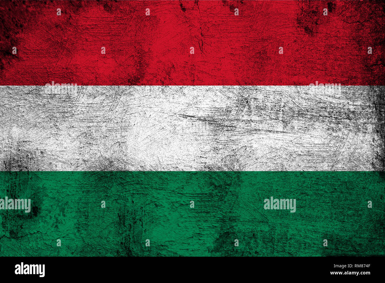 Hungary grunge and dirty flag illustration. Perfect for background or ...