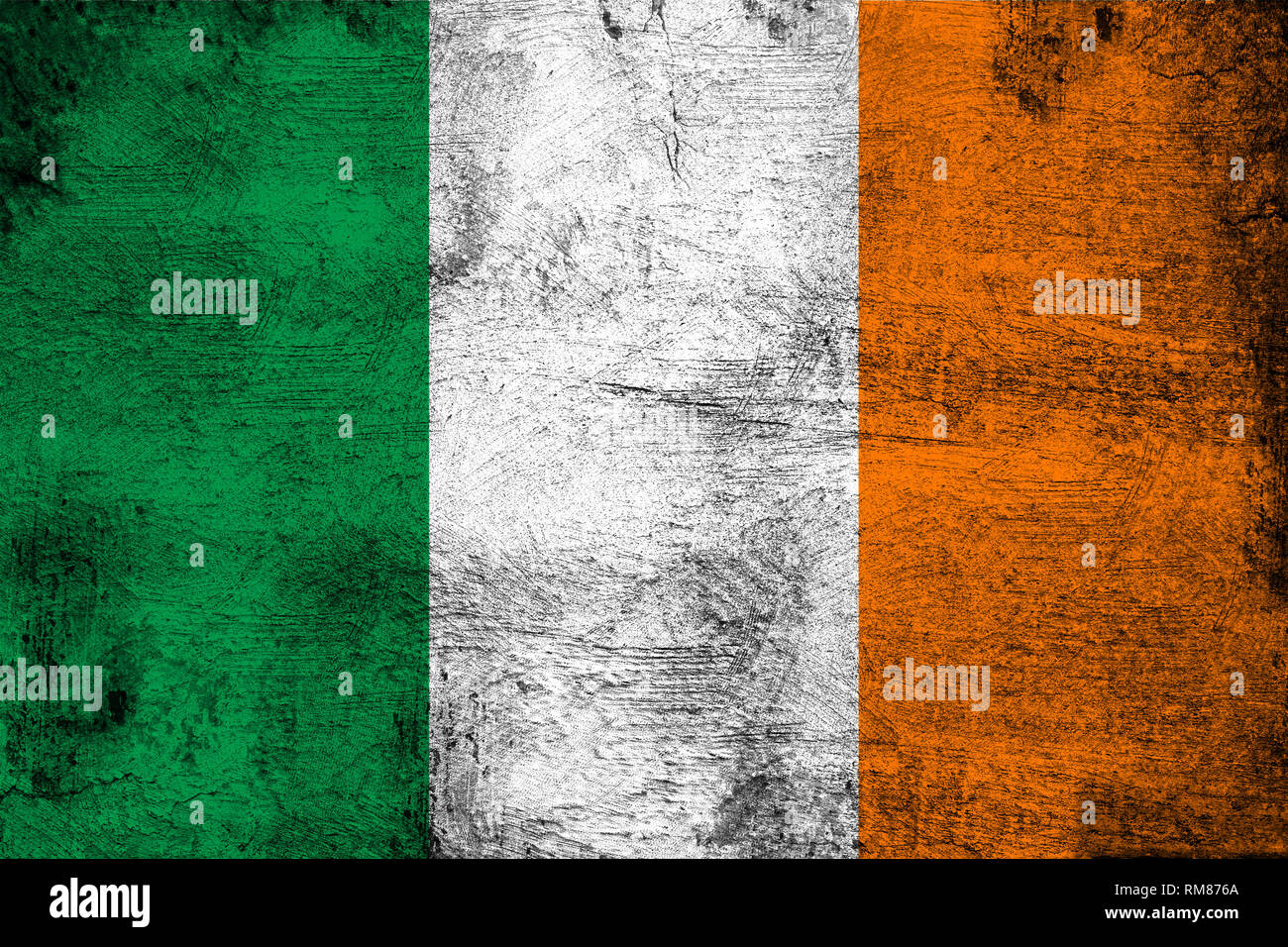 Ireland grunge and dirty flag illustration. Perfect for background or ...