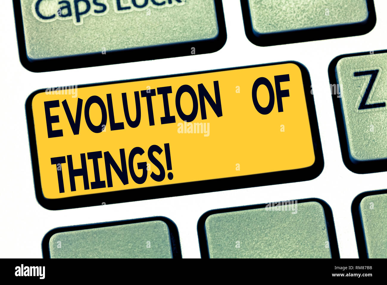 Text sign showing Evolution Of Things. Conceptual photo process gradual ...