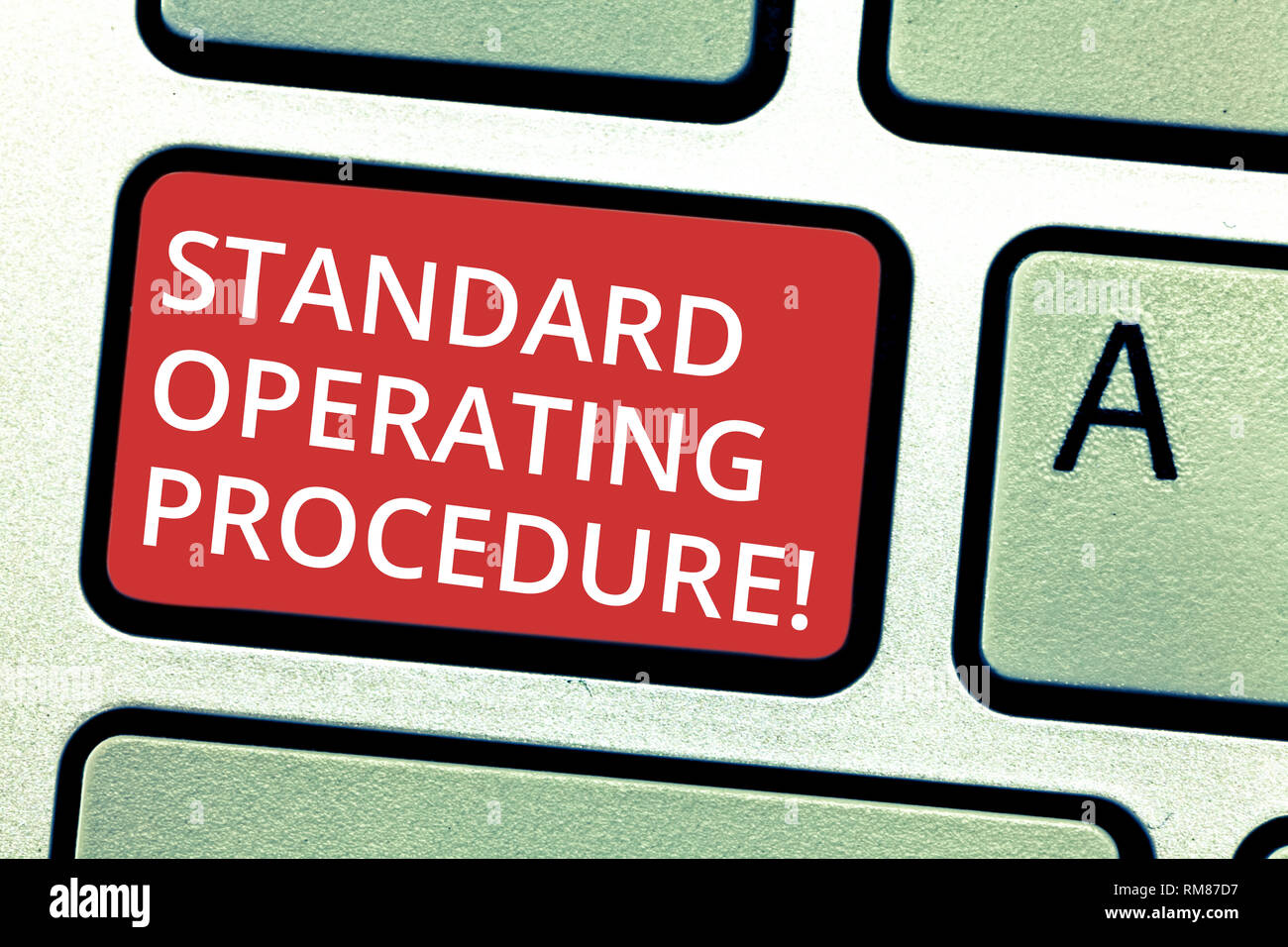 Text sign showing Standard Operating Procedure. Conceptual photo ...